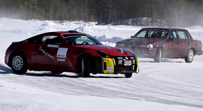 Långväga besökare kom för att sladda på Porfyrdammen - Siljan News