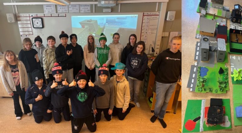 Enbackaskolans klass 6A på pallen i Skolhackaton - Siljan News