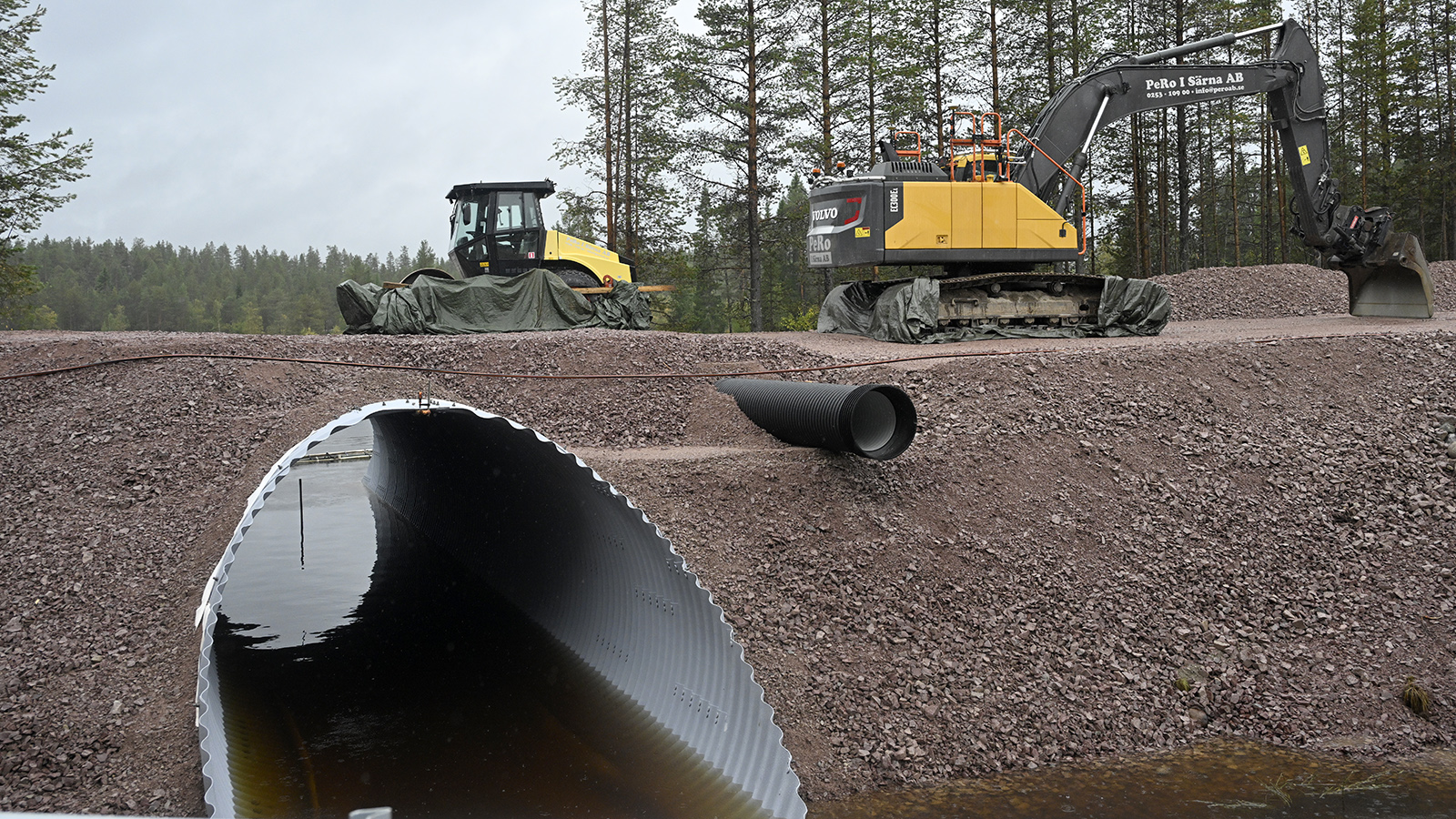 Spaden i jorden för Idrevägen 2030 - Siljan News